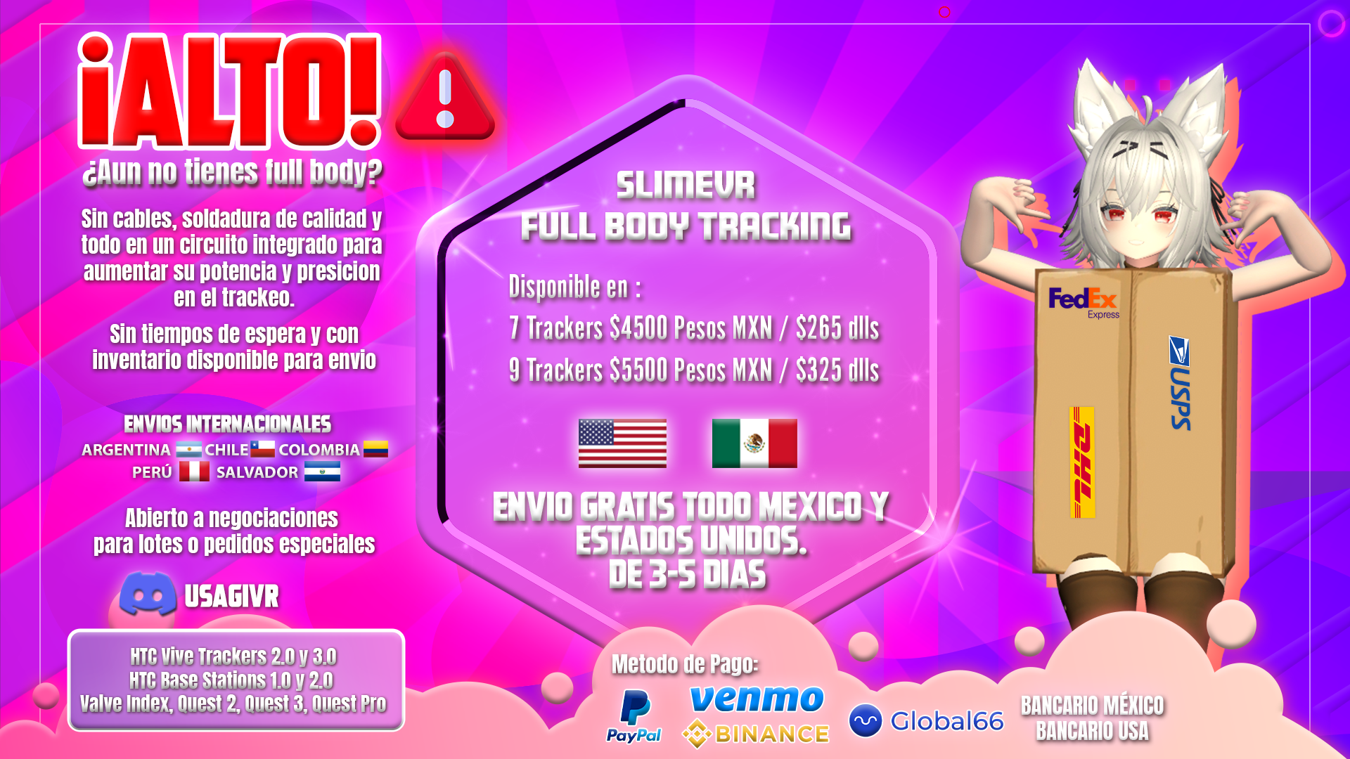 UsagiVR SlimeVR Full Body Tracking – VRChat Full body, SteamVR, Quest ...